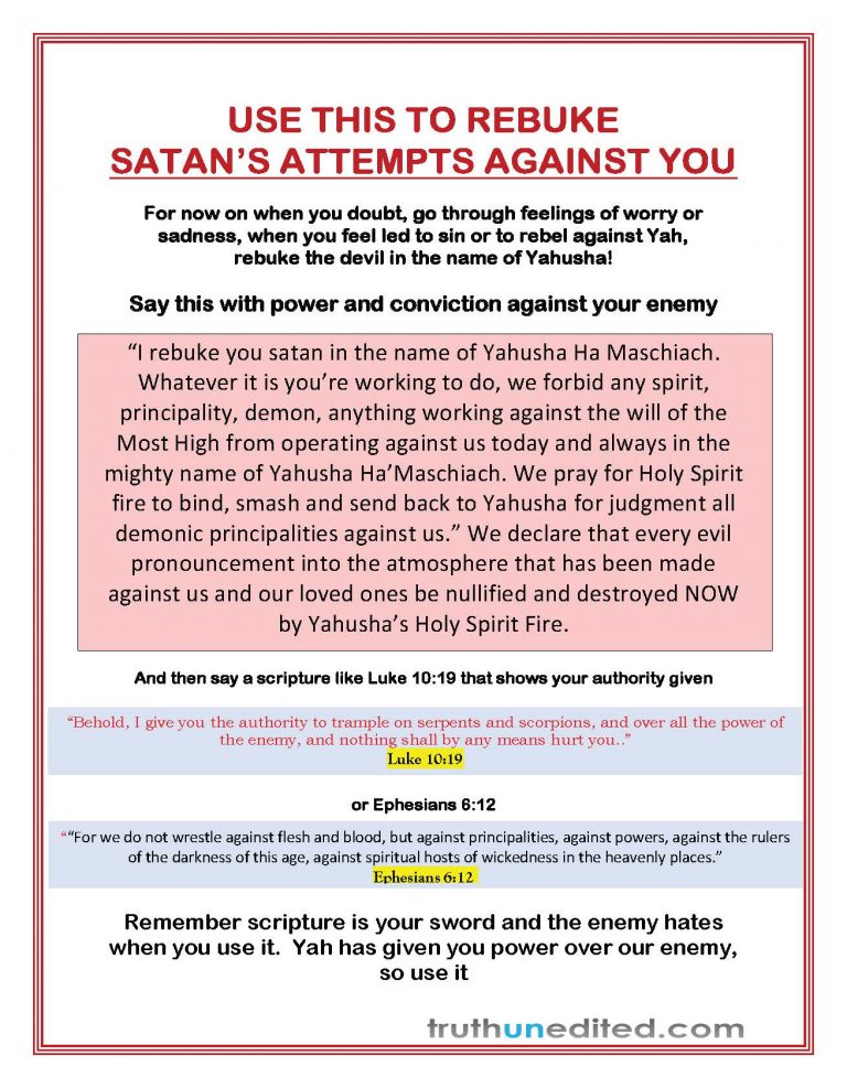 USE THIS TO REBUKE SATAN – truthunedited.com